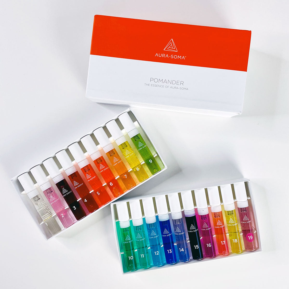 Aura-Soma Pomander Mini Tester Set 19 x 2,5 ml – AURA-SOMA® Deutschland ...